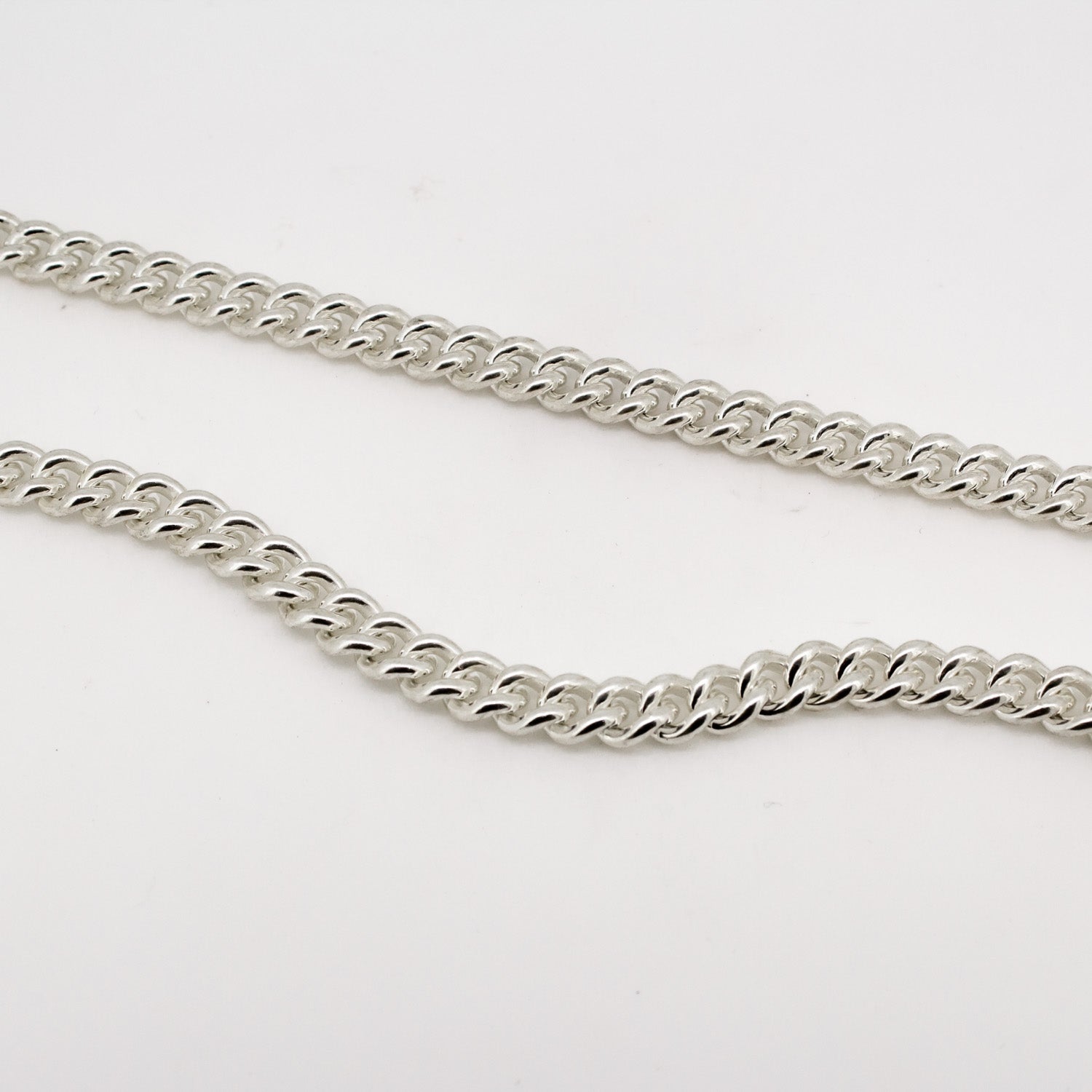 Thick Round Curb Chain Silver – Krool