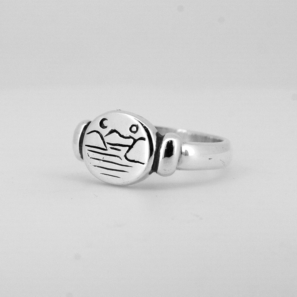 Chill Silver Signet Ring | Krool Jewels