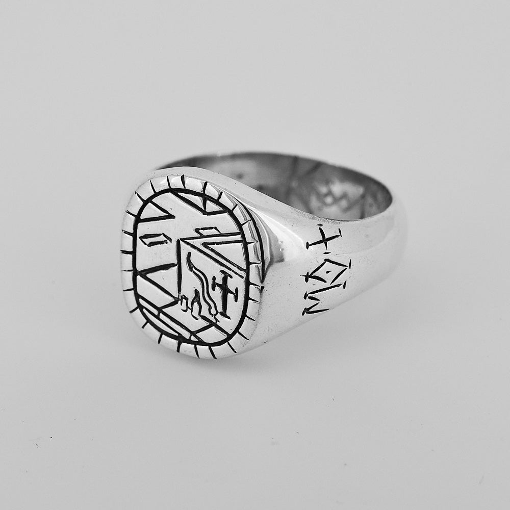 Streets Silver Signet ring | Krool Jewels