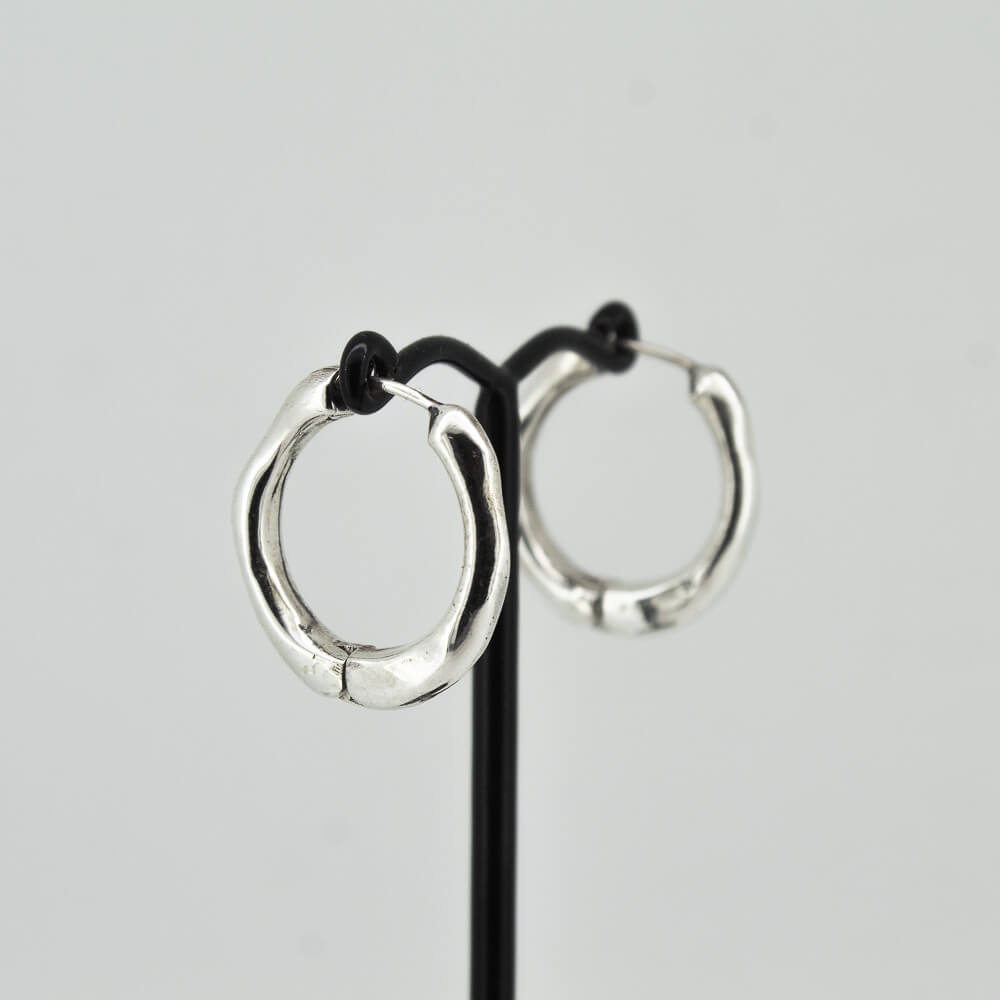 Silver Organic Hoops Extra Large – Krool